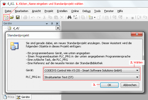 Hinweise zum Umgang mit CODESYS V3