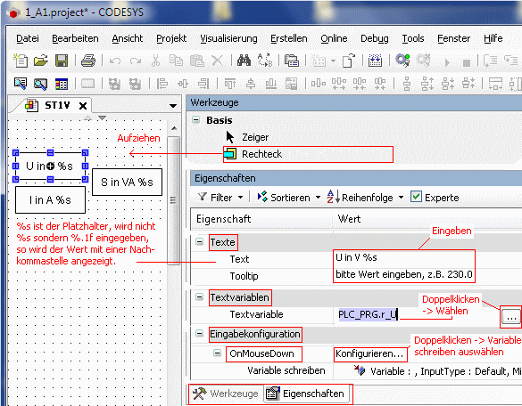 Hinweise zum Umgang mit CODESYS V3